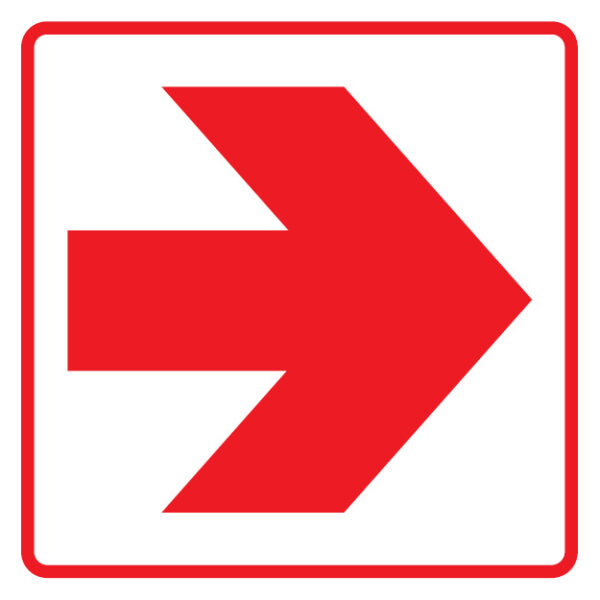Location of Fire Equipment Red Arrow Right - Firestrike Appliances